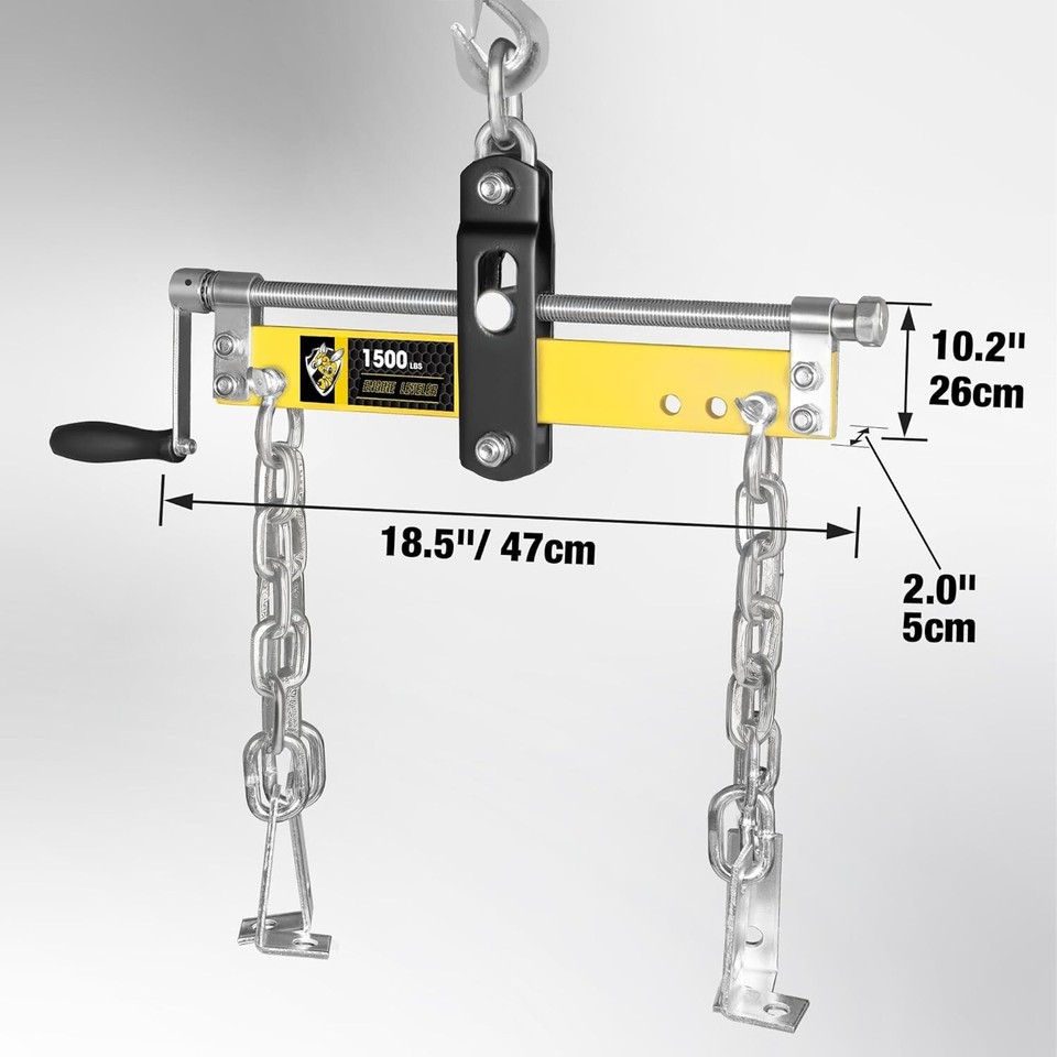 Heavy Duty Engine Hoist Leveler Cherry Picker Shop Crane Load Lift Tool ...