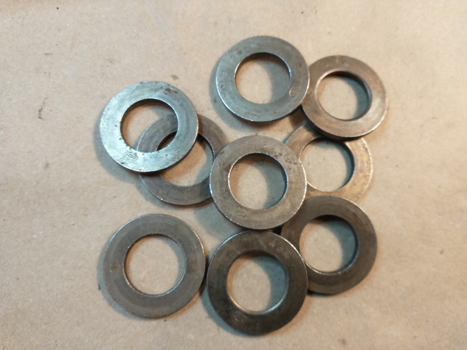 10, Black Oxide Flat washer for 5/8" Bolt, 21/32" ID x 1/8" x 1-3/8" OD ...