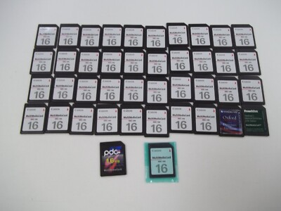 Lot of (42) 16MB Megabyte Multi Media Cards Canon MMC-16M MMC memory ...