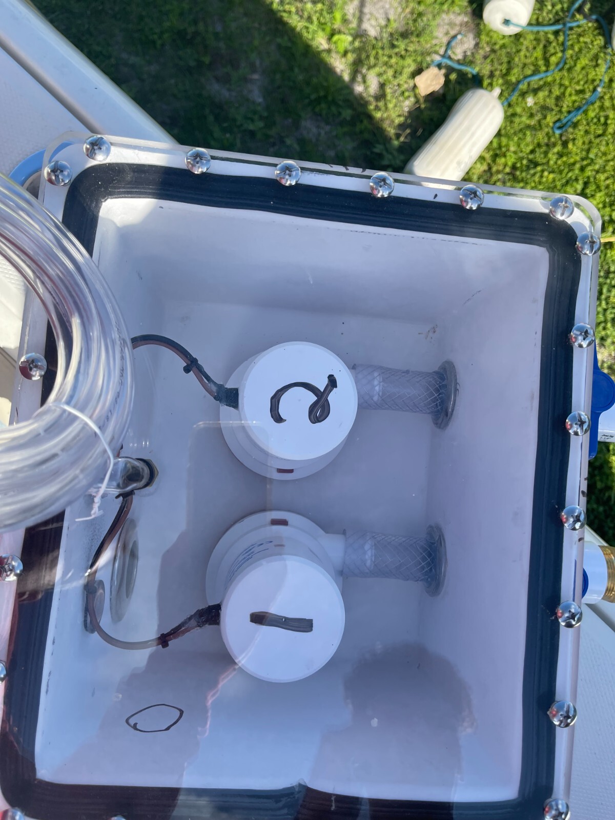 sea chest for boat Livewell Pump Box Only ''18-1/2 'L x 12"W x 8-5/8"H ...