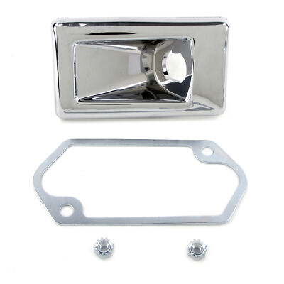 Early 69 Ford Mustang Outside Mirror Remote Cable Control Bezel, Chrome ...