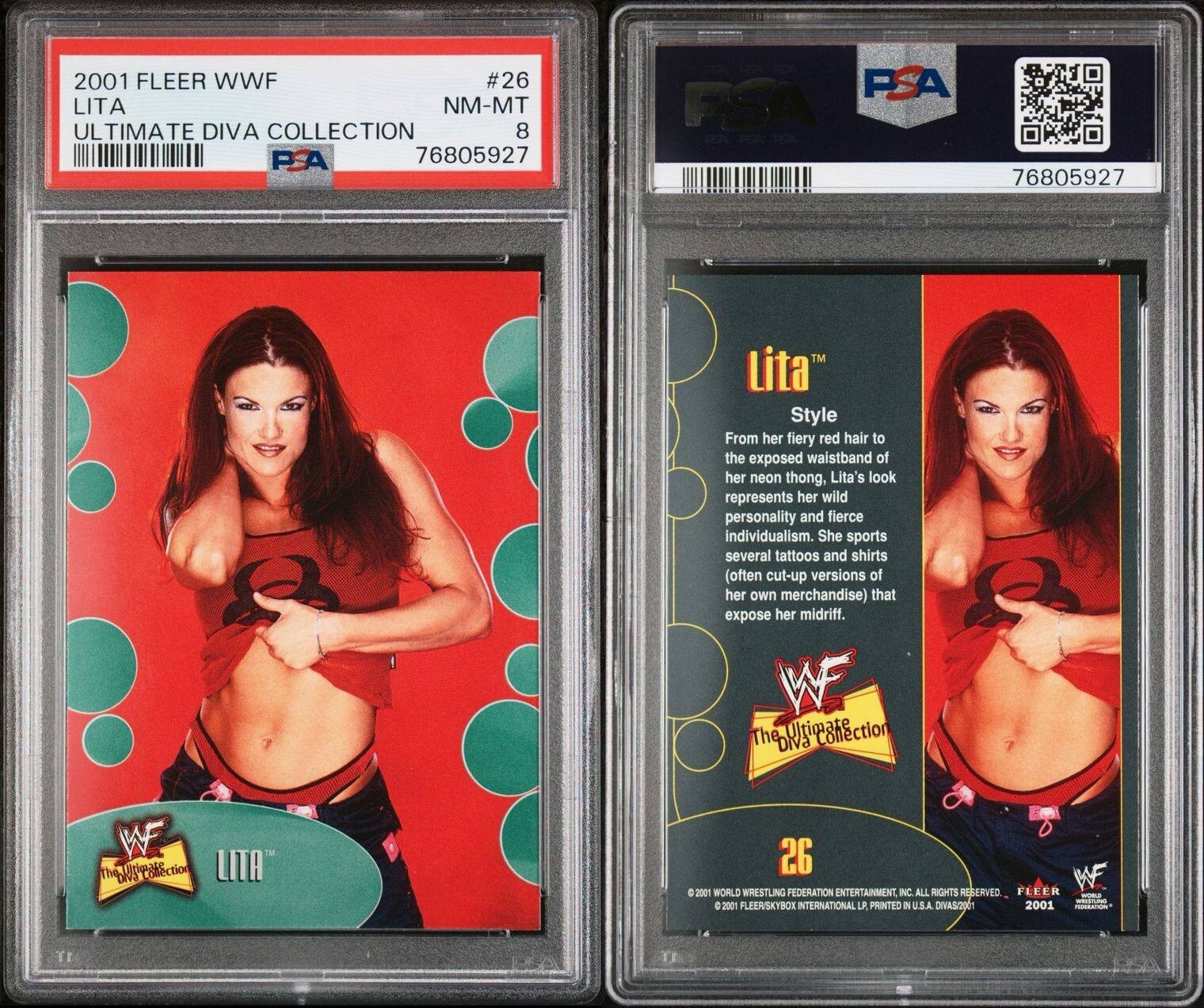 2001 Fleer WWF The Ultimate Divas Collection - #26 Lita (RC) for sale online | eBay