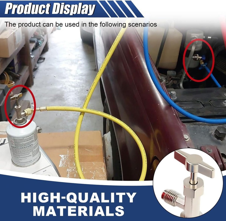 R134a Self-Sealing Can Tap, Refrigerant Opener with Tank Adapter | eBay