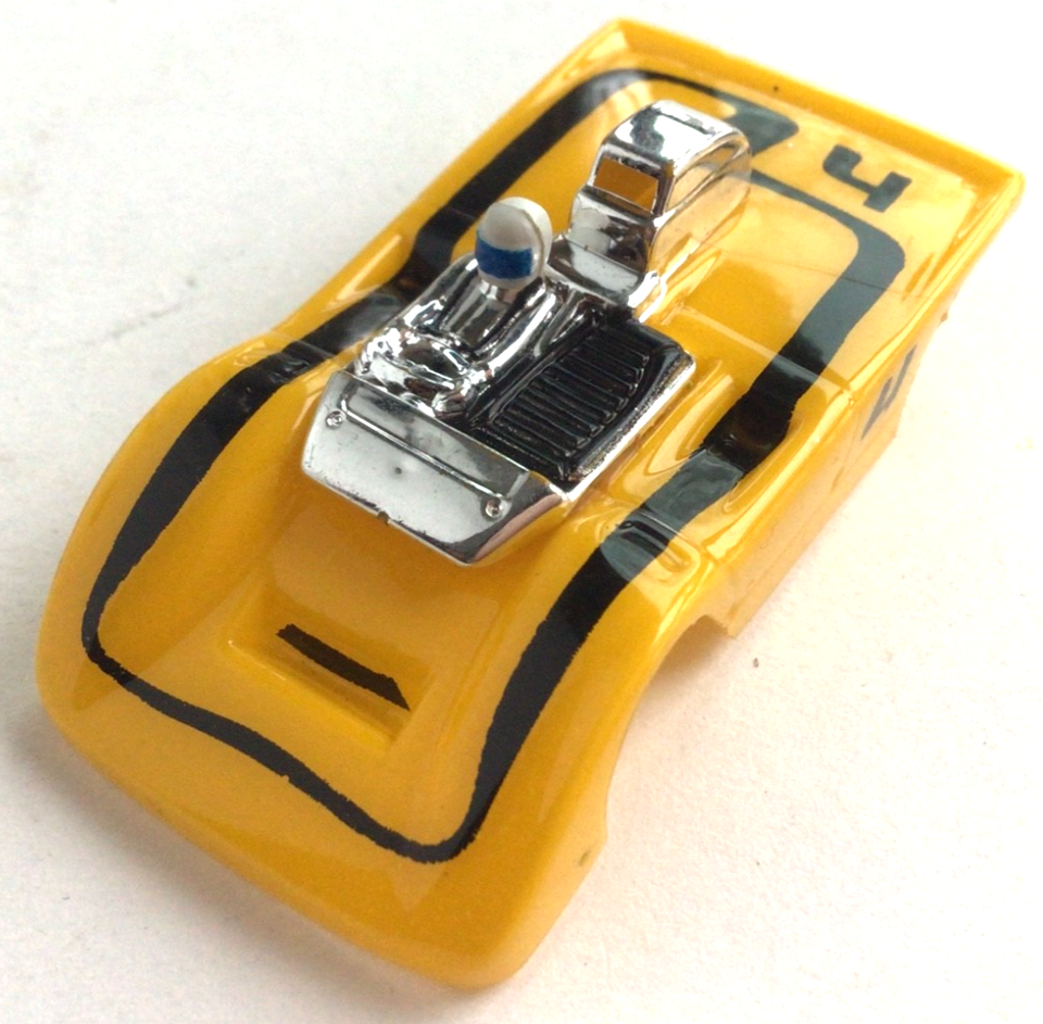 Aurora AFX Super II HO Slot Car Yellow #4 Body & Cockpit Only 1972 ...