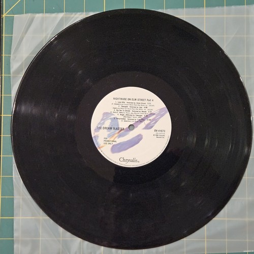 A NIGHTMARE ON ELM STREET 4 DREAM MASTR RECORD SOUNDTRACK CHRYSALIS ...