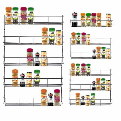 3 - 5 Spice Sauce Rack Jar / Bottle Storage Shelf for Kitchen Cupboard ...