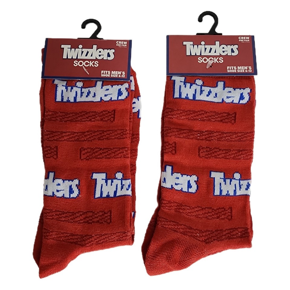 Twizzlers socks , Unisex, Fits Men's Shoe Size 6-12, NEW, FUN Choose 2 ...