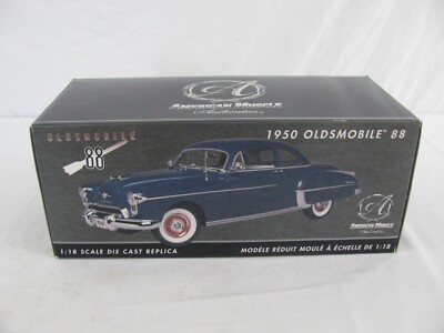 Ertl American Muscle Diecast 1/18 Scale Blue 1950 Oldsmobile 88 Model ...