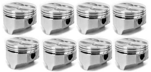 SILVOLITE Flat Top 4vr Cast Pistons Set/8 Kit for Pontiac 455 STANDARD ...