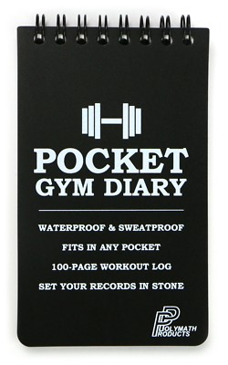POCKET GYM DIARY Workout Journal Exercise Fitness Weight Training Notes ...