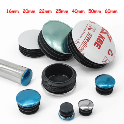 16/20/22 - 60mm Round Stainless Steel Plastic Blanking End Cap Tube ...