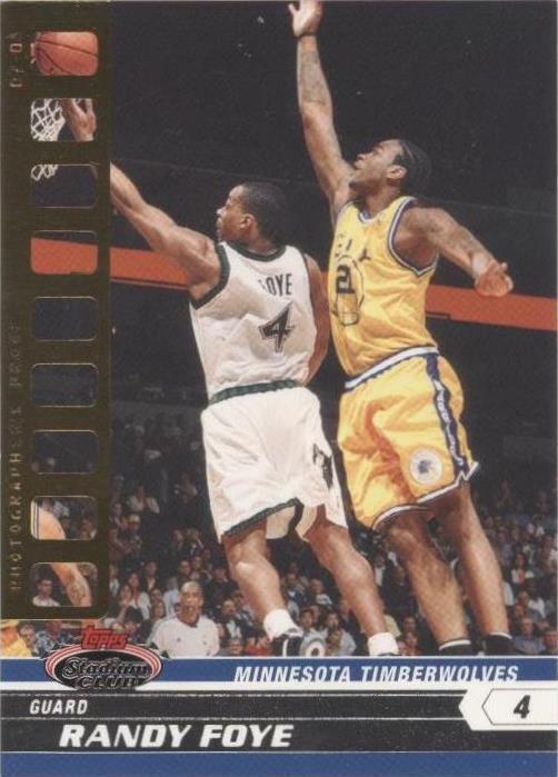 2007-08 Topps Stadium Club - Randy Foye #75 Photographer's Proof Gold ...