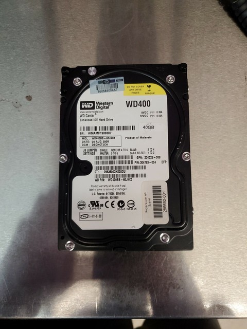 Western Digital 40 GB,Internal,7200 RPM,3.5" (WD400BB-60JKC0) HDD for ...