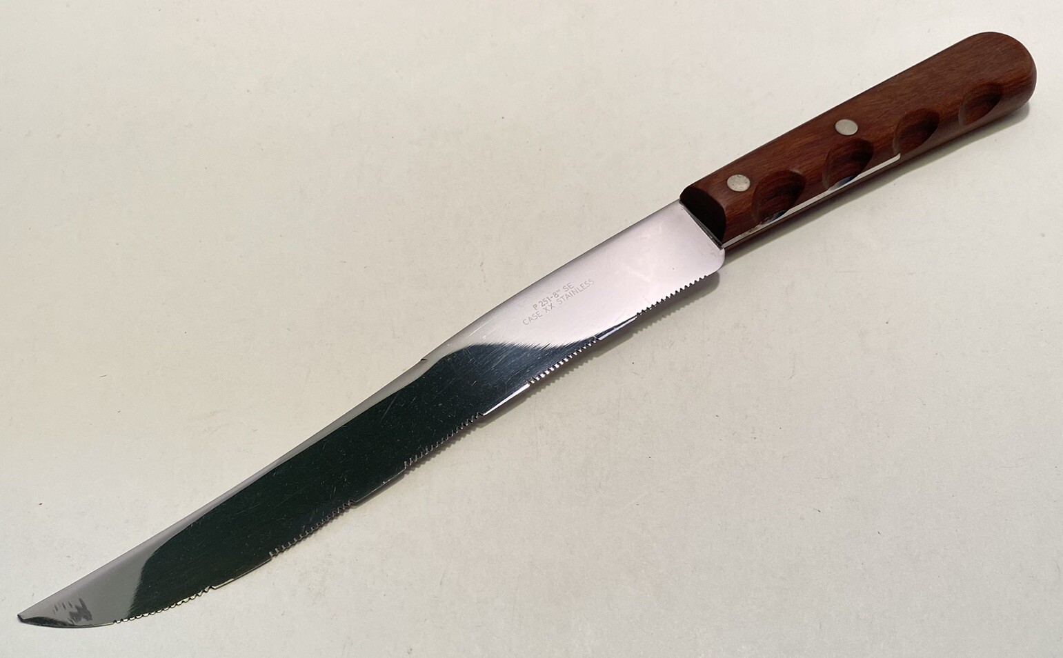Case XX P 251 8" SE Stainless Serrated Carving Slicing Knife Grooved ...