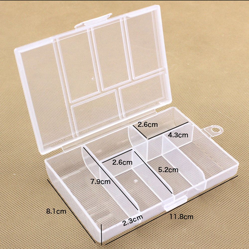 Multipurpose Plastic Coin Storage Box Pill Case Jewelry Organizer Candy ...
