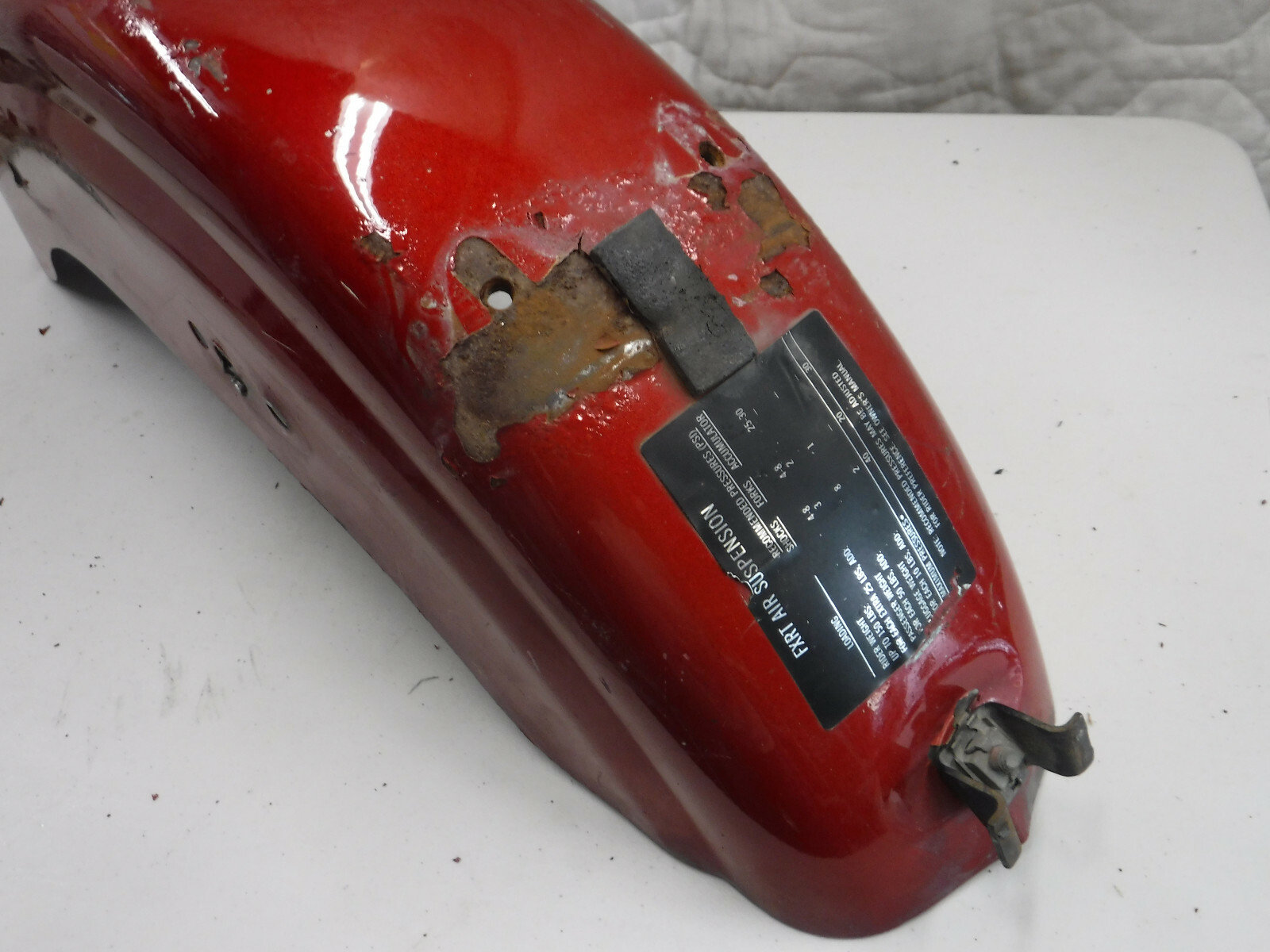 OEM Harley FXR rear fender red suspension FXRT FXRD FXRP FXLR FXRS FXRC ...