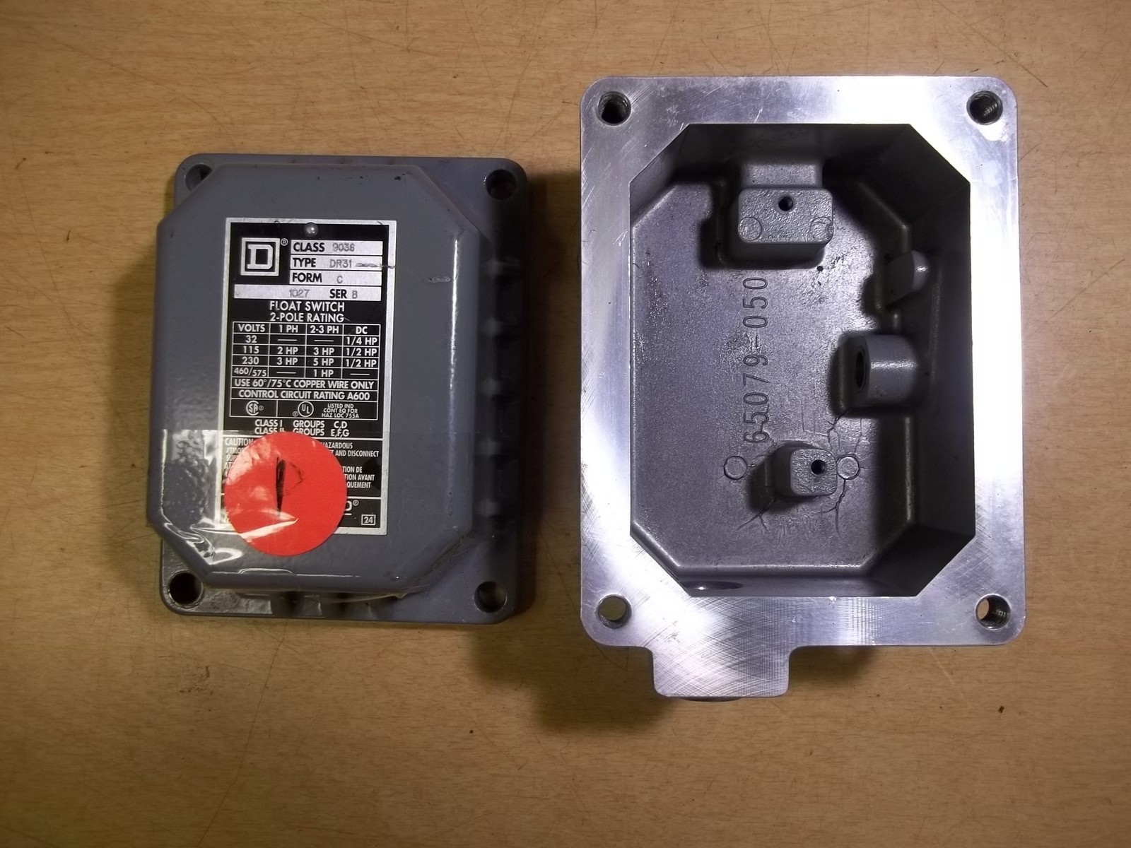 Square D Float Switch Class 9036 Type DR31 Series B *FREE SHIPPING* | eBay