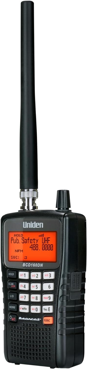 UNIDEN BEARCAT BCD160DN MOBILE HANDHELD DIGITAL POLICE EMS WEATHER ...