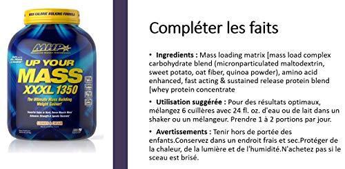 Maximum Human Performance MHP UYM XXXL 1350 Mass Building Weight Gainer ...