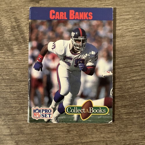 1990 Pro Set Collect a Book Carl Banks New York Giants NFL Football ...