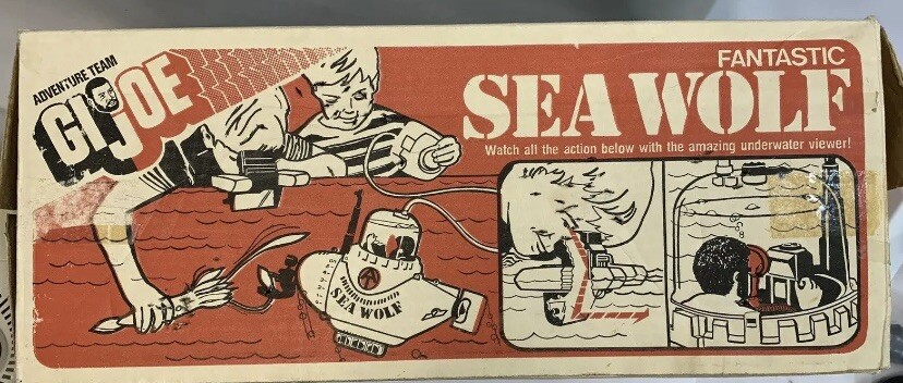 VINTAGE GI JOE ADVENTURE TEAM 1975 FANTASTIC SEA WOLF SUBMARINE w/BOX🔥🔥 ...
