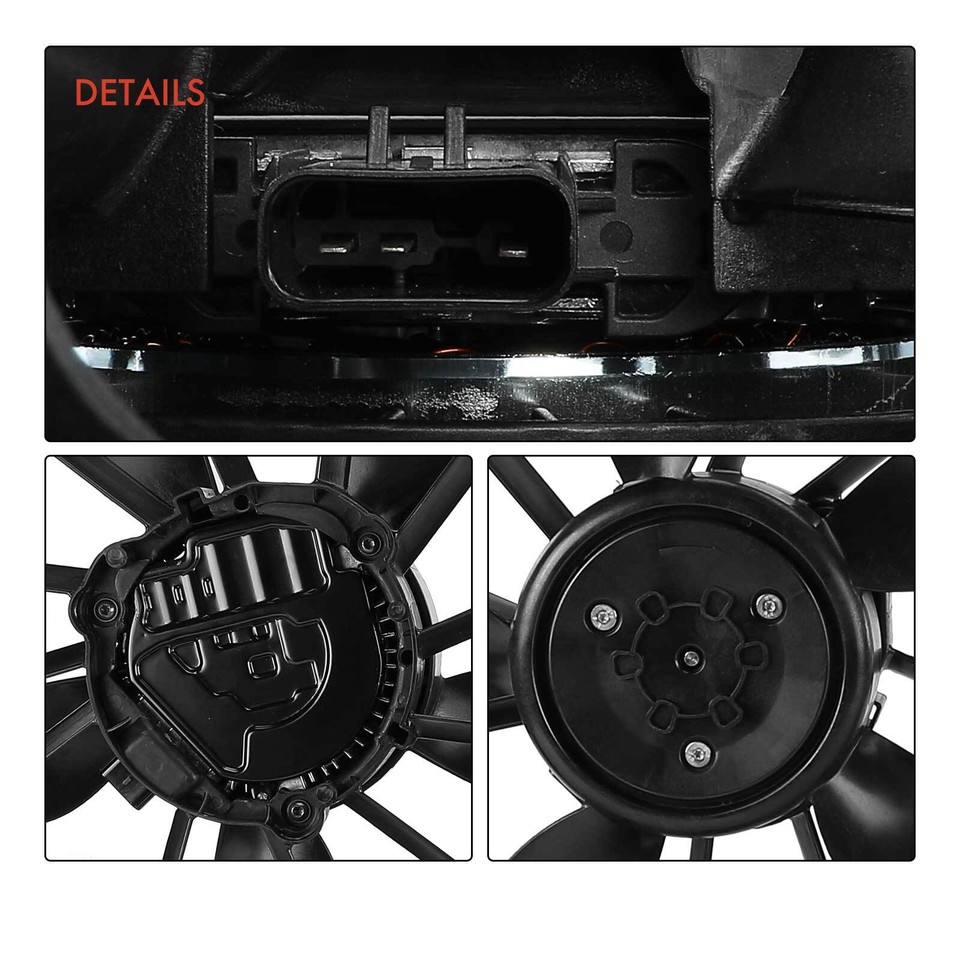 Dual Radiator Cooling Fan Assy w/ Brushless Motor for Chevrolet ...