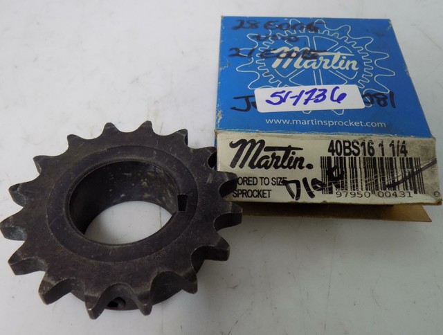 Martin Bored to Size Sprocket 40bs16 1 1/4 for sale online | eBay
