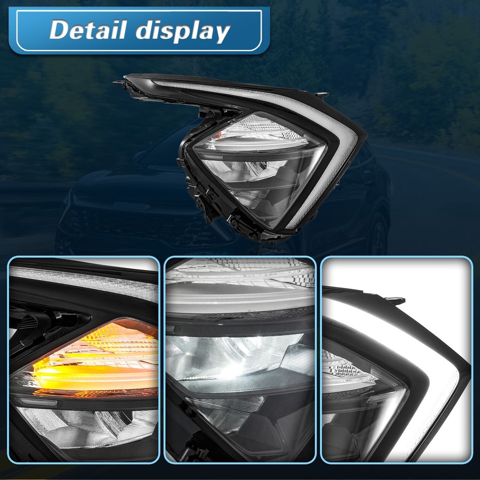 LED Headlight For 2022-2024 Kia Sportage SX EX LX Passenger Side ...