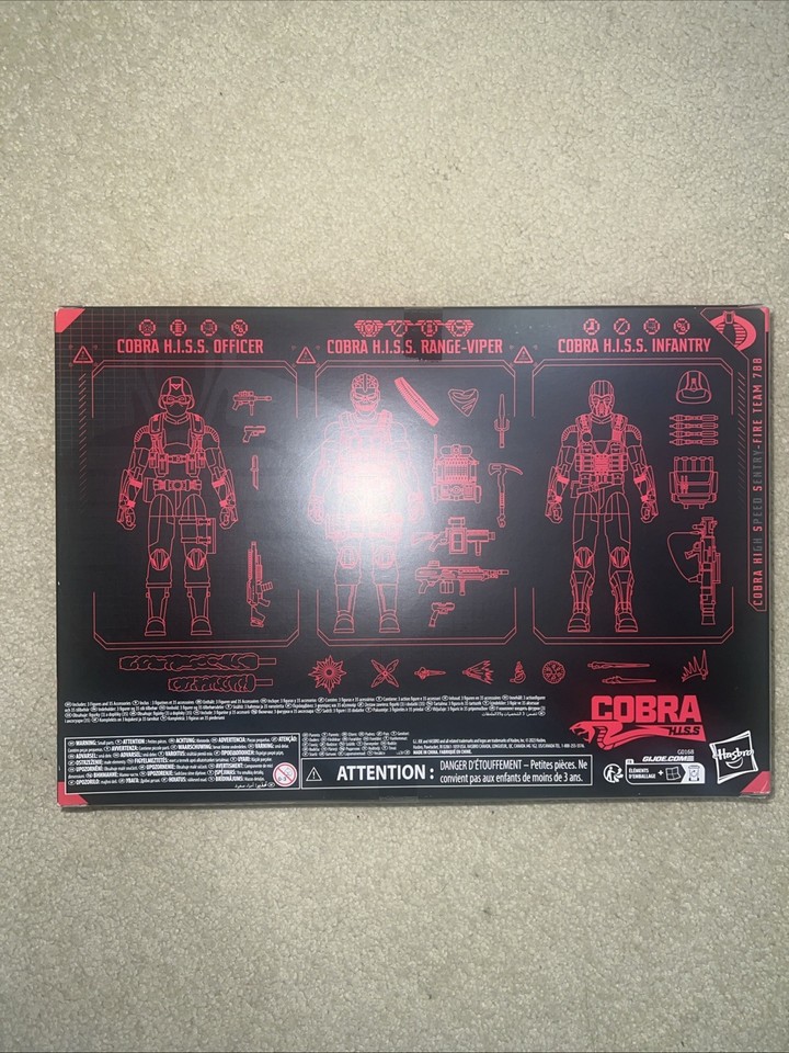 GI Joe Classified Series 110 Cobra HISS Fire Team 788 6" Figure Set ...
