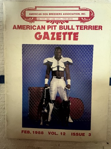 Pit Bull Magazine Pitbull Book Pit Bull History Bloodlines Magazine ...