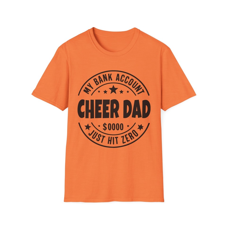 Funny Cheer Dad Cheerleading T-Shirt Allstar Cheer Dad Hilarious Dad ...