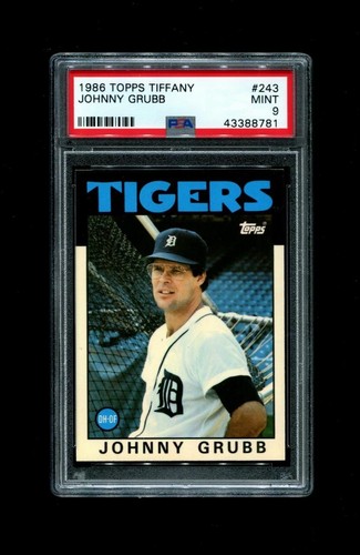 1986 JOHNNY GRUBB TOPPS TIFFANY #243 TIGERS PSA 9 | eBay