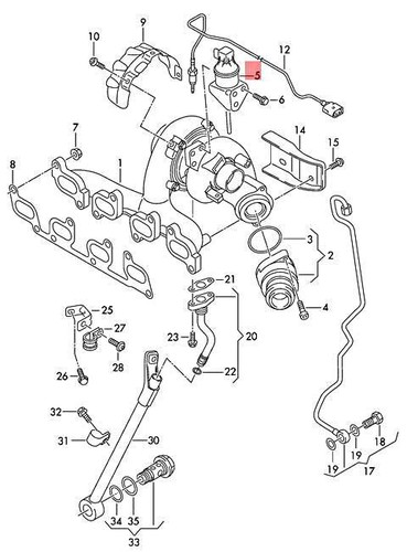 Genuine VW Caddy SAA SAB SAH SAJ repair set pressure unit 03L198716M | eBay