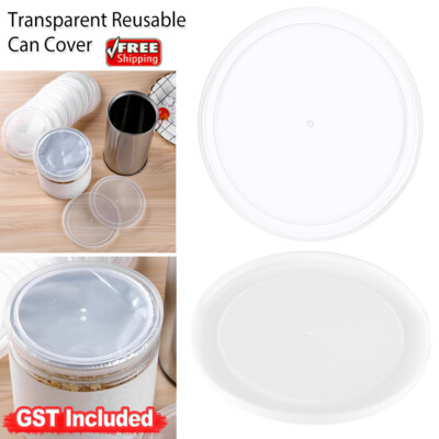 5x Reusable Pet Food Can Cover Plastic Dog Cat Storage Tin Cap Lid Seal ...