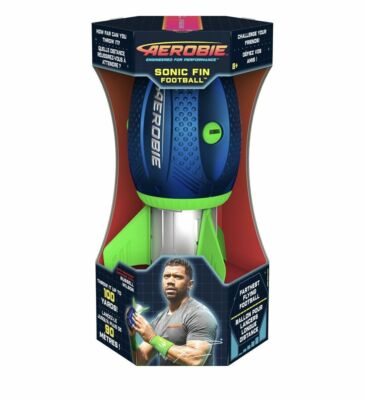 Russell Wilson Aerobie Sonic Fin Aerodynamic Football for Kids - Adults ...