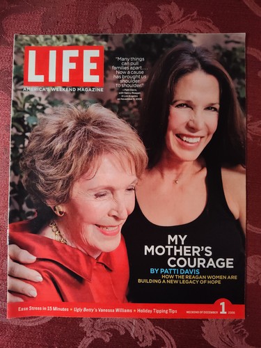 Rare LIFE magazine December 1 2006 Patti Davis Nancy Reagan Stem Cell ...