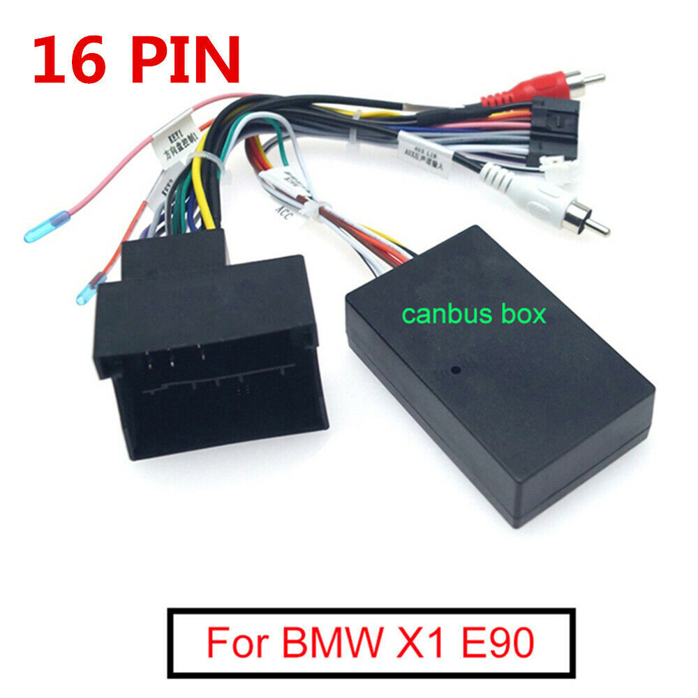 For BMW X1 E90 16Pin Stereo Android Power Cable Harness Connector W ...
