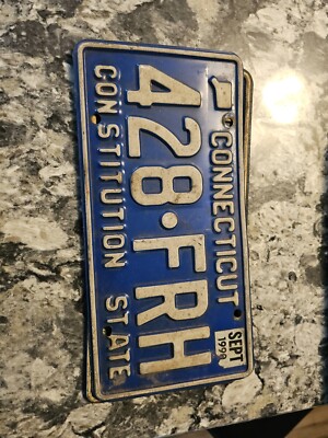 Retired Connecticut License Plate Constitution State Slogan | eBay