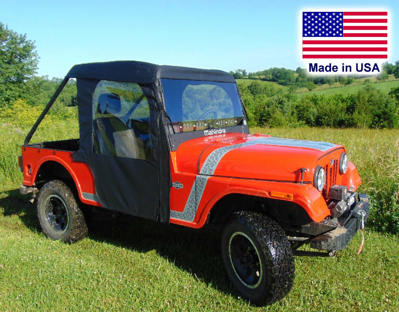 Mahindra Roxor ENCLOSURE - VENTED Hard Windshield, Roof, Doors, Rear ...