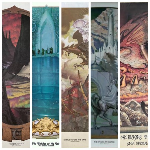 Set X 5 Lord Of The Rings Steve Hickman Fantasy 1976 Posters Wizards ...