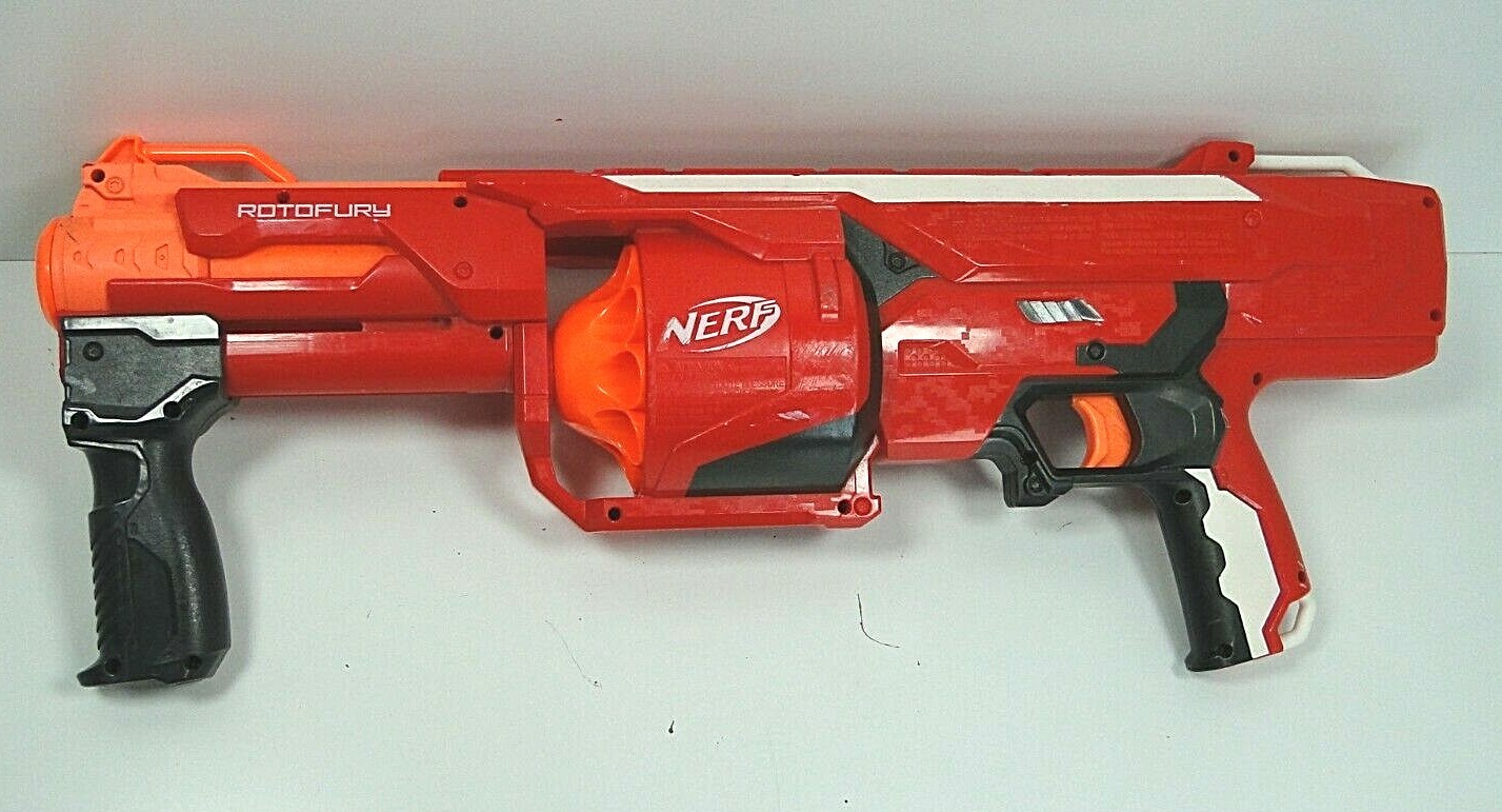 Nerf MEGA Gun Blaster Lot Of 3 Cycloneshock Rotofury Bigshock | eBay