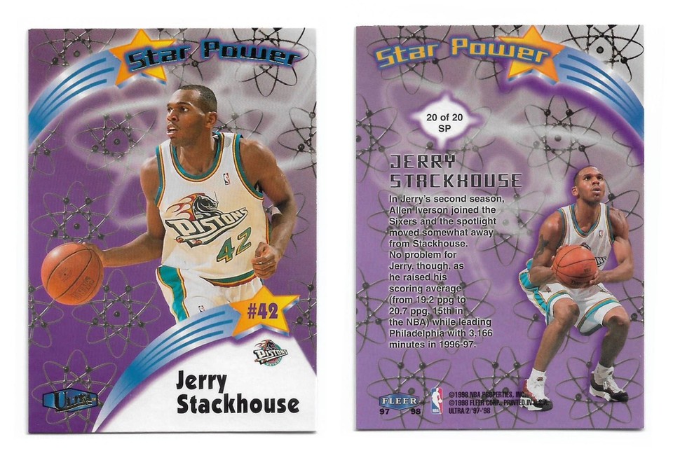 Jerry Stackhouse 1997-98 Ultra Star Power & Plus #SPP20 | eBay
