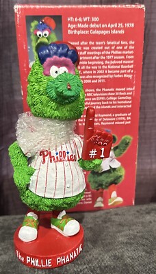 Phillie Phanatic 2016 Tribute Bobblehead With Red Foam Finger. RARE ...