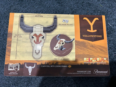 Yellowstone One Steer Skull 563 Pieces brick set Brickcraft 2023 ...