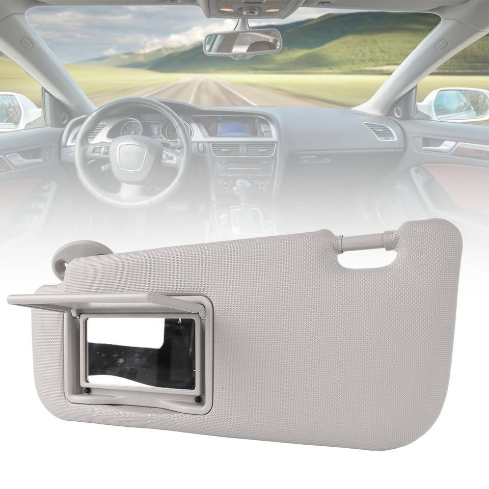 Car Sun Visor Left Driver Side Gray High Hardness Sun Visor With Vanity ...