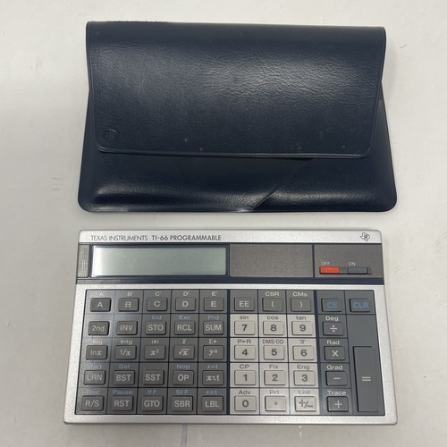 Texas Instruments TI-66 Programmable Electronic Calculator With Case ...