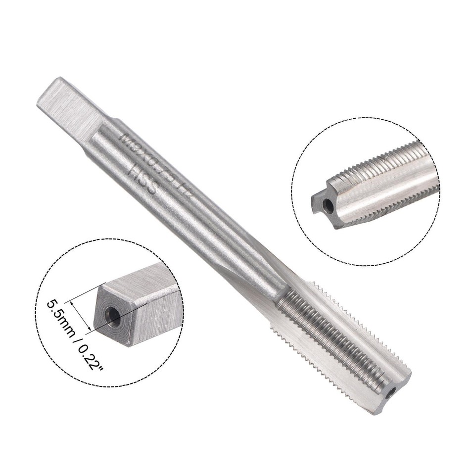 M9 x 0.75mm Metric Tap and Die Set HSS Machine Thread Tap with Round ...