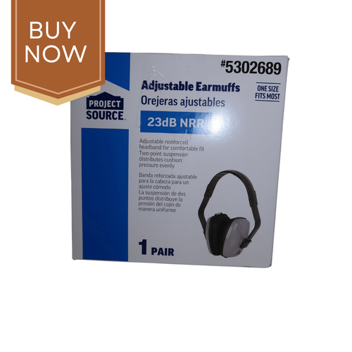 Project Source Adjustable Earmuffs 23dB NRR | eBay