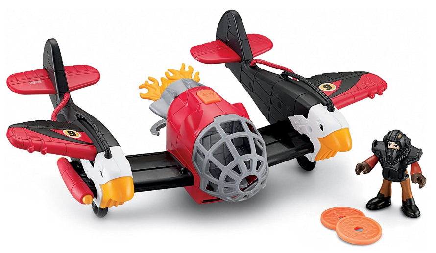 Imaginext Toy Airplanes Fisher Price Imaginext Bi Plane Bomber Playset