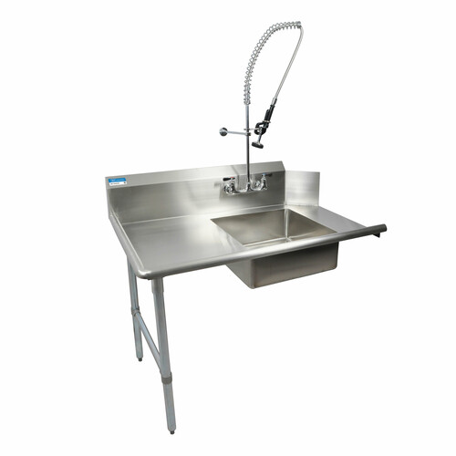 48" Left Side Soiled Dish Table Pre-Rinse Bundle | eBay